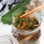 Fermented Garlic Chive Buchu Kimchi Recipe – ProbioticReviewGirl.com
